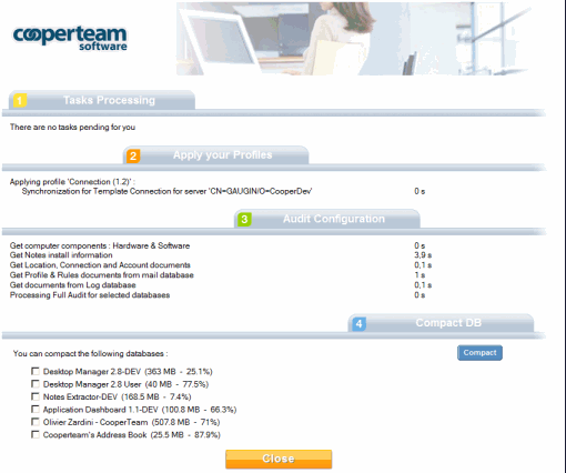Database Opening – Cooperteam Support Portal