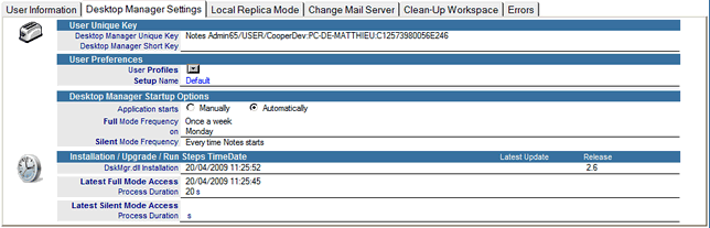 Les documents User et Database – Centre d'Assistance Cooperteam