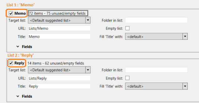 Lists and fields mapping wizard – Cooperteam Support Portal