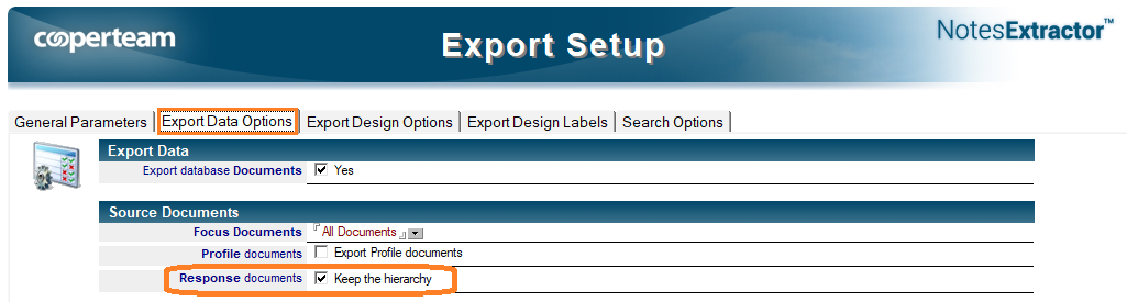 Management of the hierarchy of documents (Parent/Child items ...